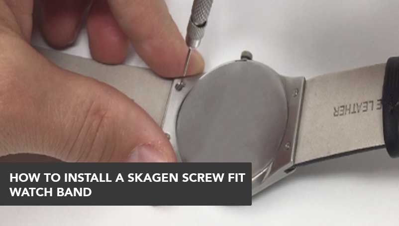 HOW TO INSTALL A SKAGEN SCREW FIT WATCH BAND – Bandini Watch Bands