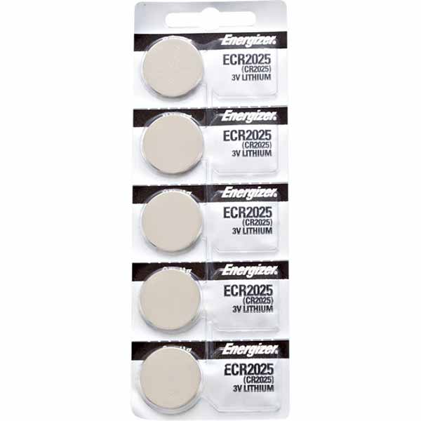 5 x Energizer 2025 Batteries, 3V Lithium CR2025 – Bandini Watch Bands