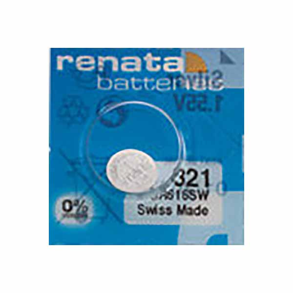 1 x Renata Swiss 321 Watch Batteries, 0% MERCURY equivalent SR616SW ...